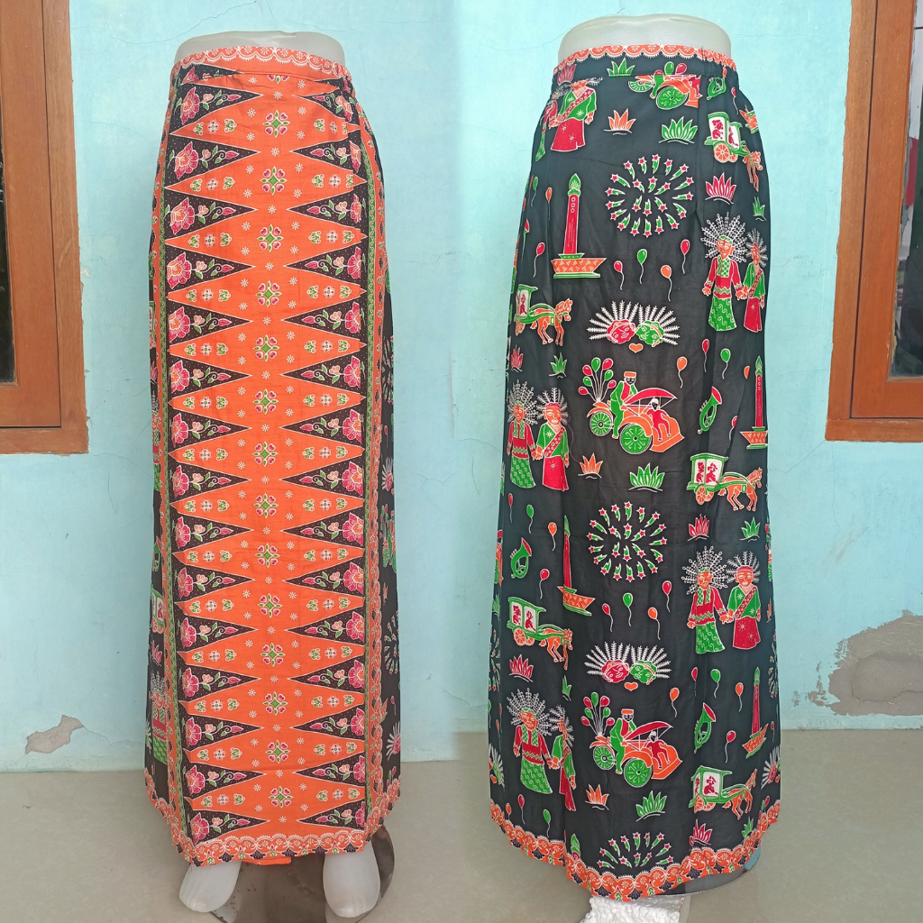 Jual Rok Tumpal Betawi Motif Bungan dan Ondel-Ondel / Rok Span Batik ... Jual Rok Tumpal Betawi Motif Bungan dan Ondel-Ondel / Rok Span Batik ...