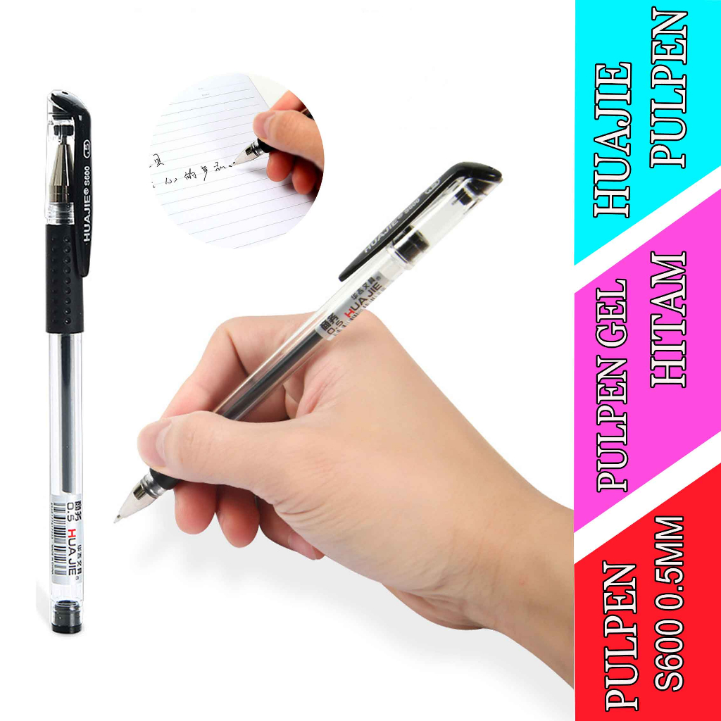 Jual Pulpen Tinta Paper Clips - Huajie Pen - Pulpen Gel 0.5 - S600 ...