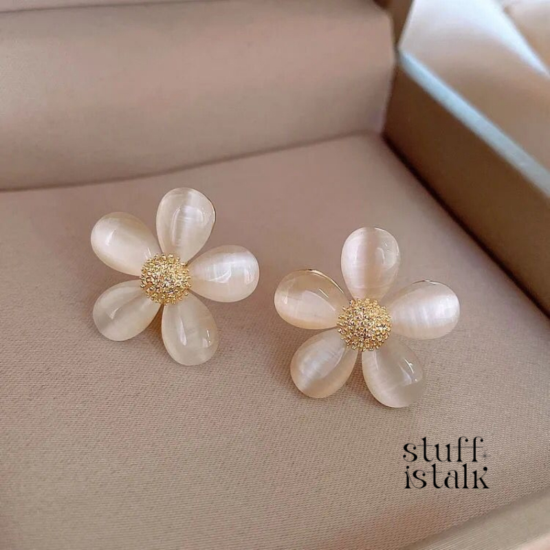 Jual Merle anting tusuk bunga korea stud earrings fashion aksesoris ...