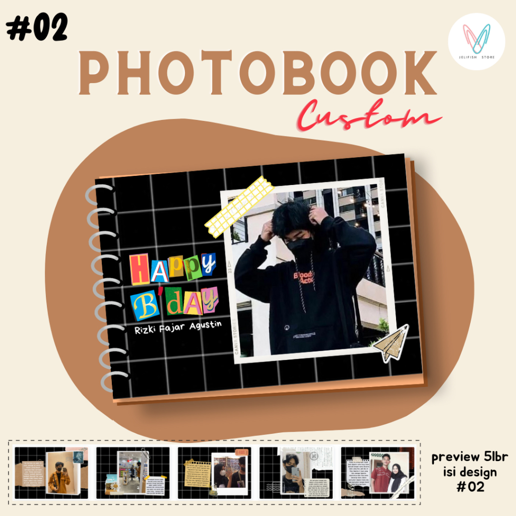 Jual [Design 02] Photobook Custom Murah Album Foto Kekinian Kado Unik ...