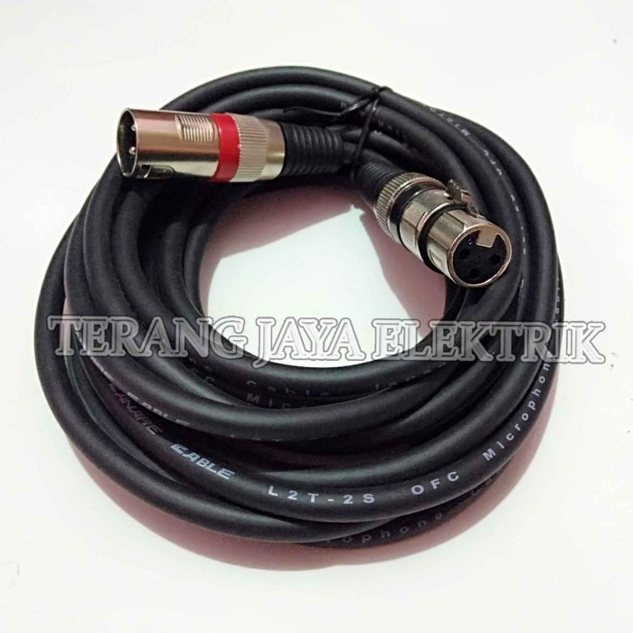 Jual Kabel Mic/Microphone XLR Male to XLR Female 3 Pin Full JAPAN ...