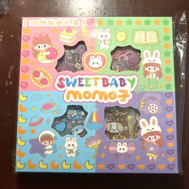 Jual ECER RANDOM 5 & 10 Lembar Sticker Momo Cinnamorl Sticker Aesthetic ...
