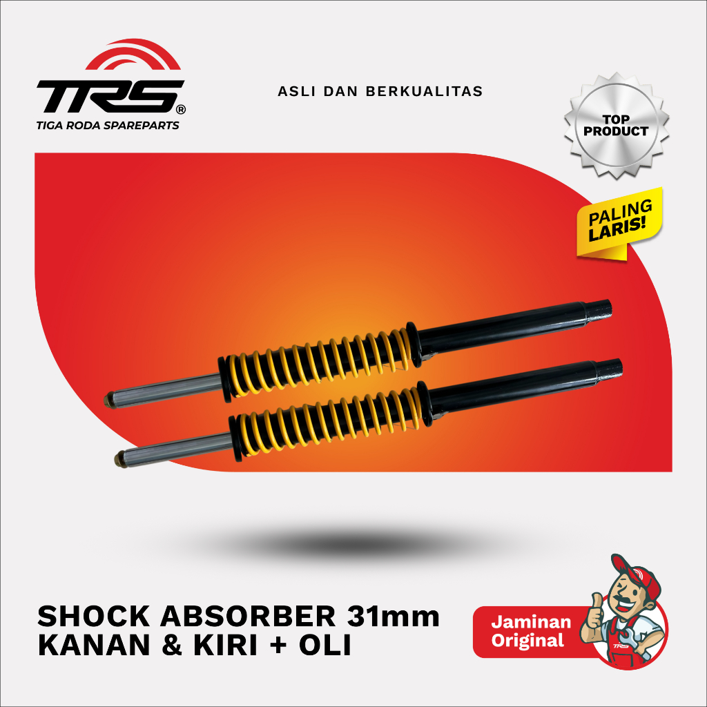 Jual TRS Shock Only 31mm Shock Kanan Kiri Shockbreaker Motor Roda Tiga ...