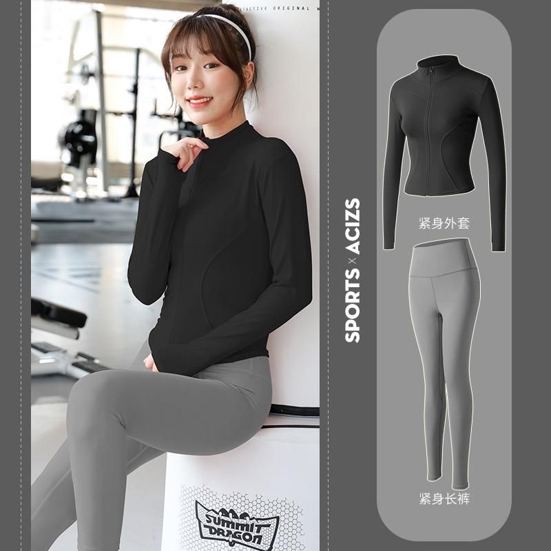 Jual set jaket gym fitnes yoga/setelan olahraga wanita(MTWT-MT) | Shopee Indonesia