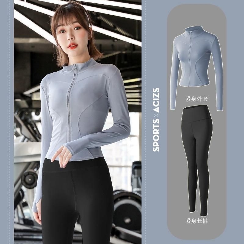 Jual set jaket gym fitnes yoga/setelan olahraga wanita(MTWT-MT) | Shopee Indonesia