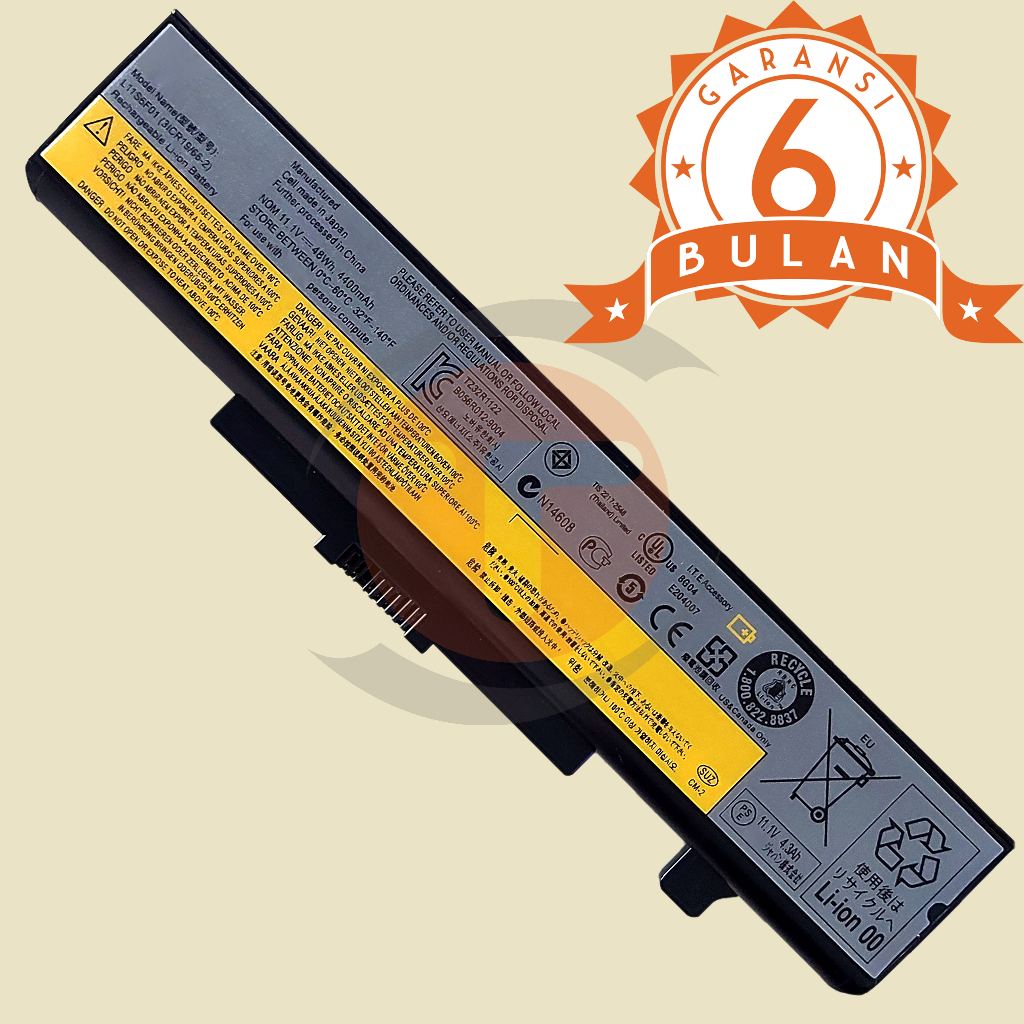 Jual Baterai Untuk Lenovo 3000 B480 B485 B585 B580 B590 B595 G480 Y485 Y580 Z380 Z480 L11S6F01 ...