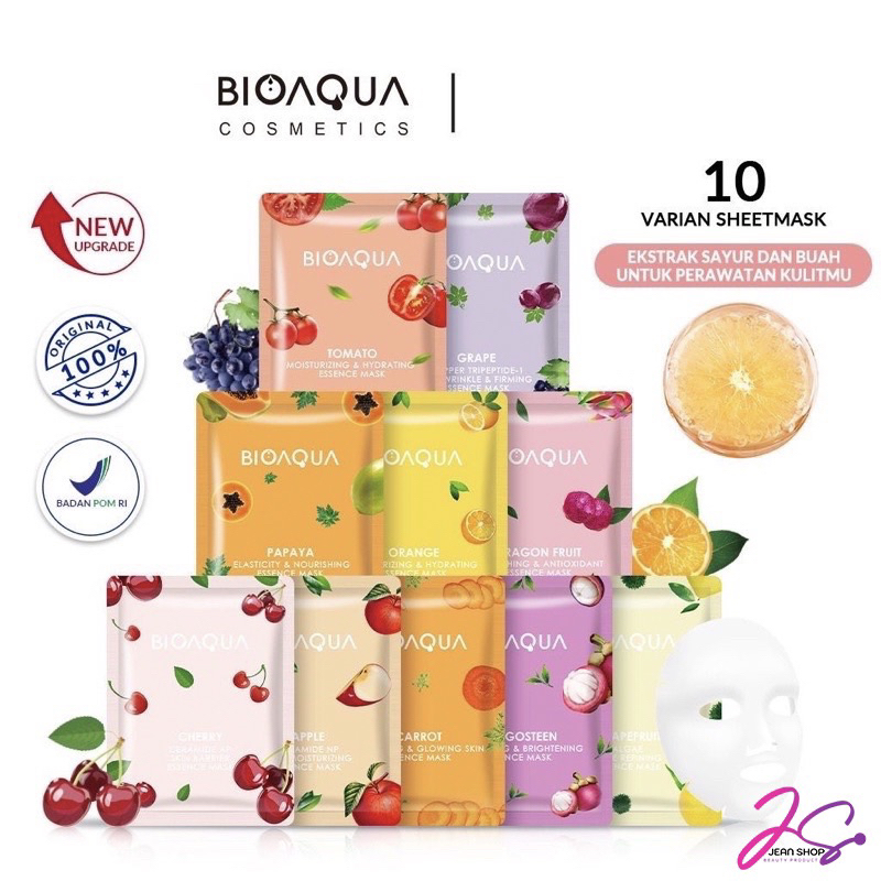 Jual READY!! [BPOM] BIOAQUA sheet mask Brightening Moisturizing skin care Hydrating Essence face ...