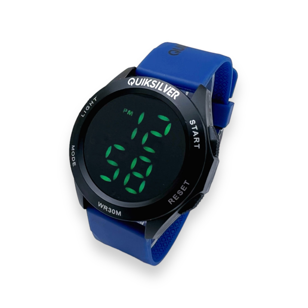 Jual COD Jam Tangan Pria Digital QuikSilver Drone Strab Rubber LED Watch Water Resist S1253 ...