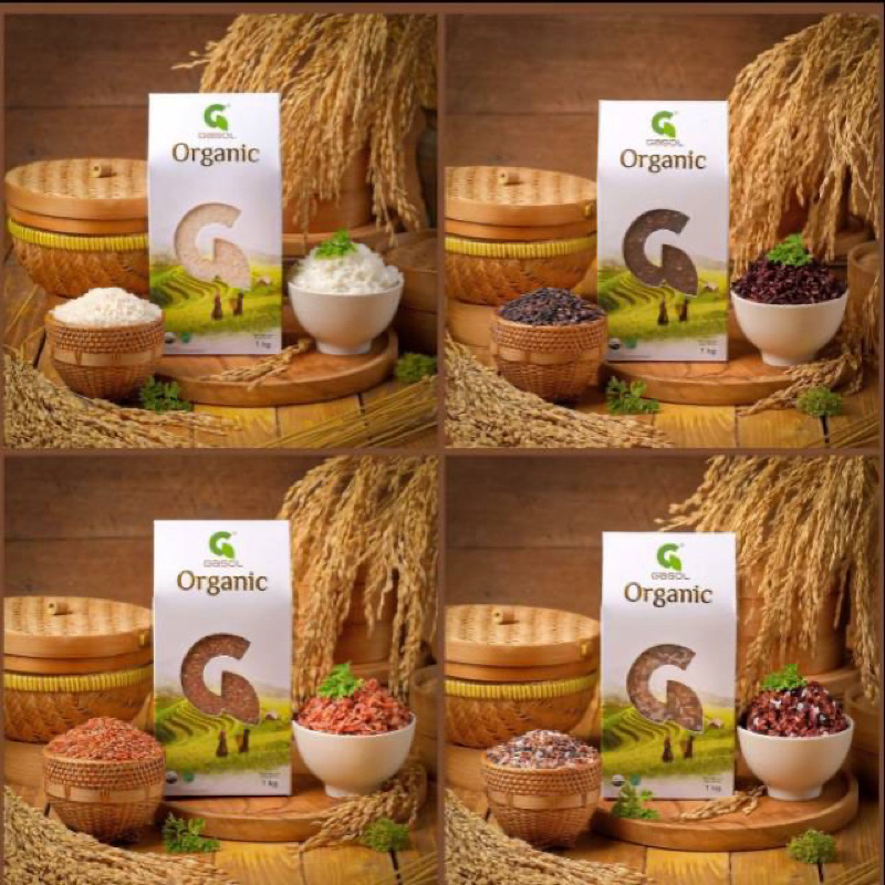Jual Gasol beras bulir kemasan 1kg - beras organik | Shopee Indonesia
