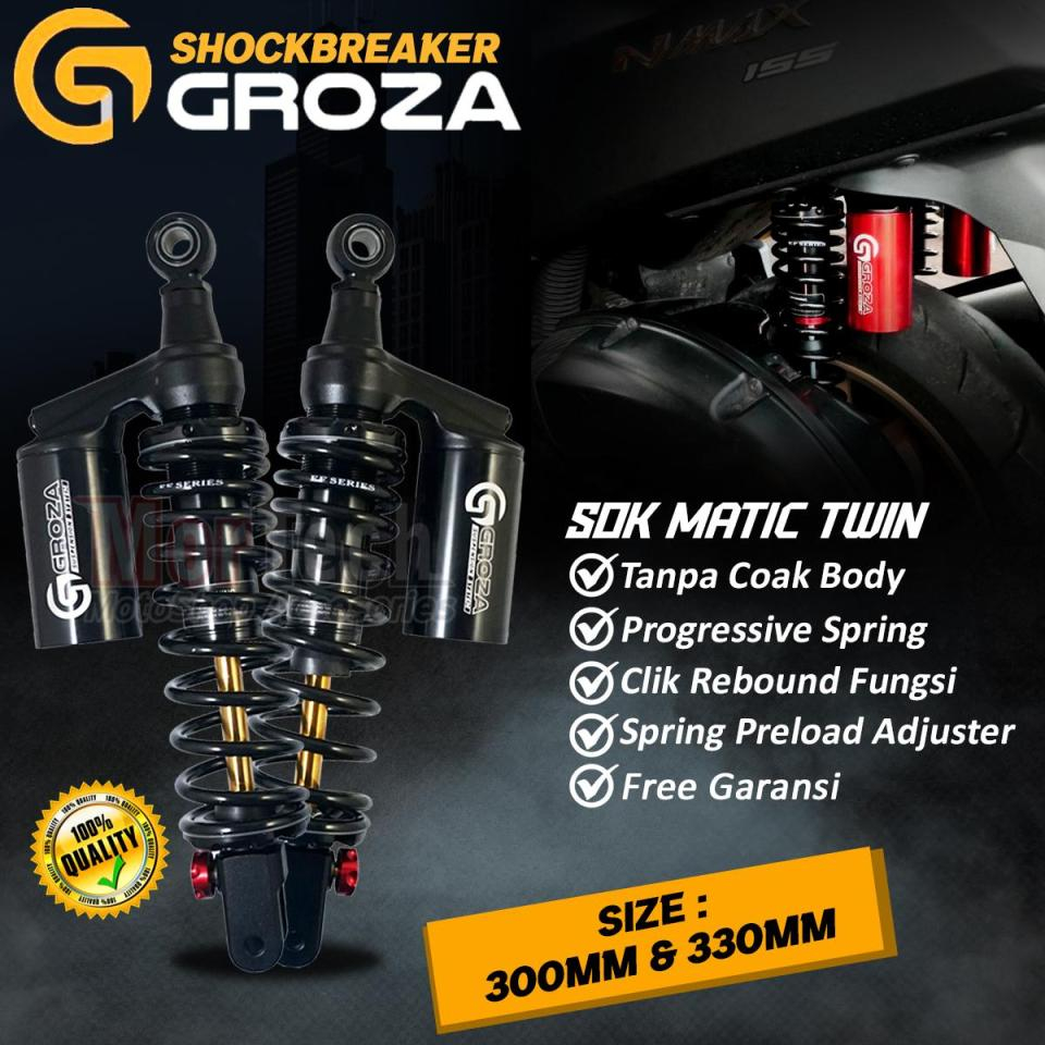 Jual Shock Shockbreaker G-Sport Groza Tabung Atas EF-Series Nmax Old/Nmax New 2020 Aerox Nouvo ...