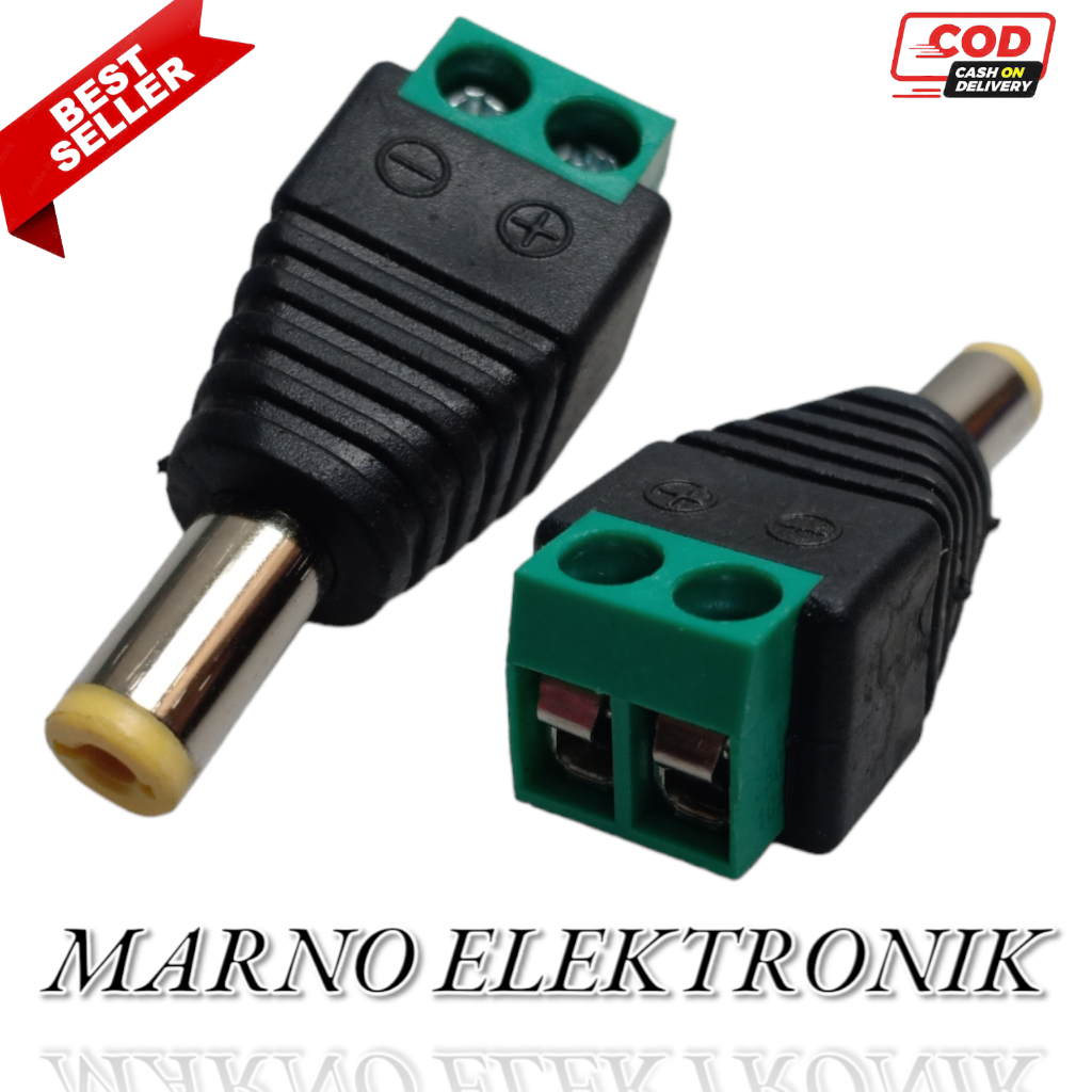 Jual JACK DC MALE KONEKTOR CCTV | Shopee Indonesia