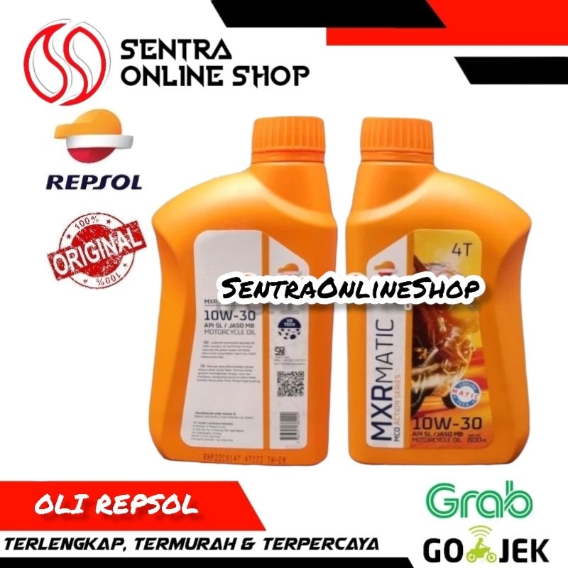 Jual oli mesin repsol matic sae 10w 30 800ml | Shopee Indonesia