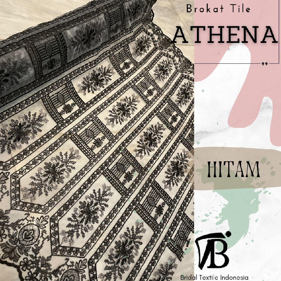 Jual Kain Brokat Meteran Tile Tulle Etnik Sapto Bahan Kebaya Non ...