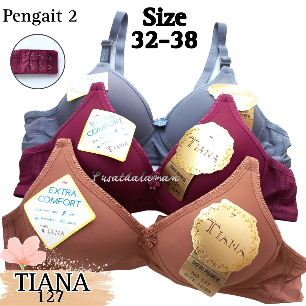 Jual TIANA 339 127 BRA BUSA POLOS TANPA KAWAT KAIT 2 CUP A KECILSIZE 32 ...