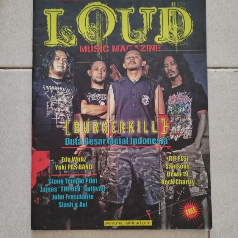Jual majalah Loud cover Burgerkill era Beyond coma and despair, Yuki ...