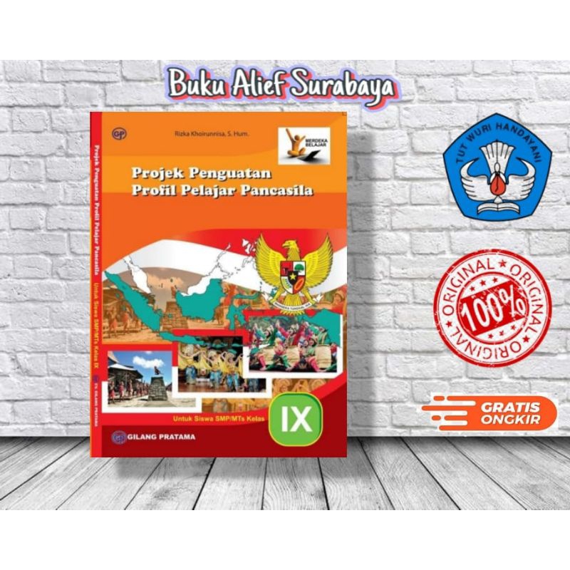 Jual Buku Paket P5 Projek Penguatan Profil Pelajar Pancasila Untuk siswa SMP/MTs kelas 9 GILANG ...