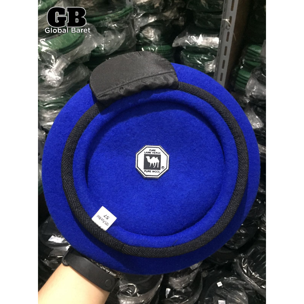 Jual Baret PM / Biru , Camel Asli Logo Onta Hitam | Shopee Indonesia