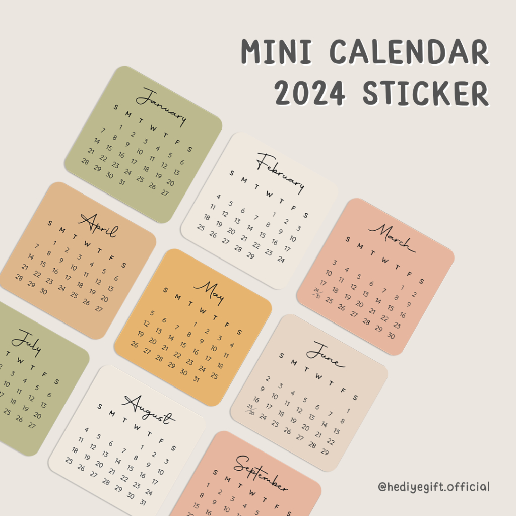 Jual Bullet Journal Kit I Hediye Mini Sticker Calendar 2024 - 2023 ...
