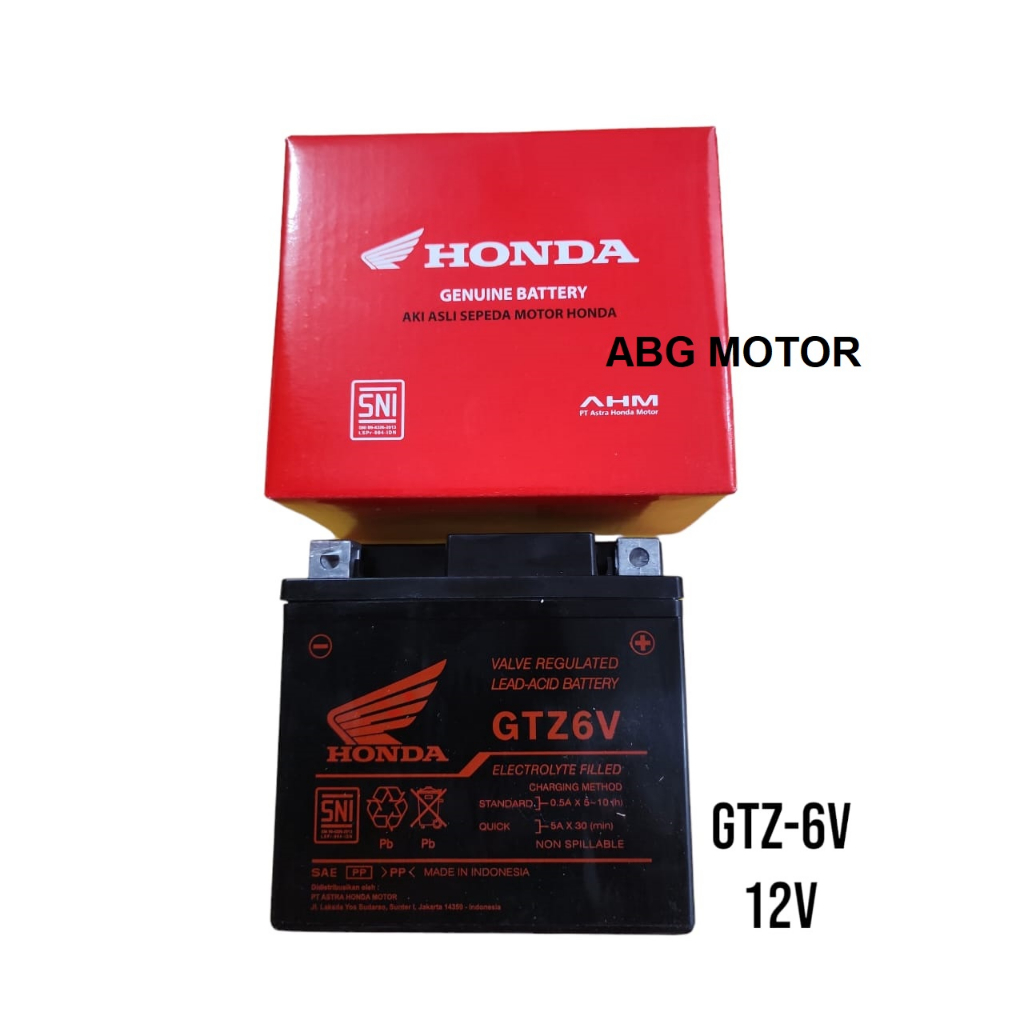 Jual AKI BATTERY KERING GTZ6V 12V VARIO 125 150 CB150R SONIC PCX ADV ...