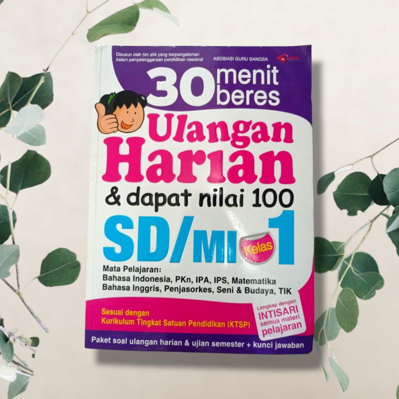 Jual Buku 30 Menit Beres Ulangan Harian & Dapat Nilai 100 SD / MI Kelas ...