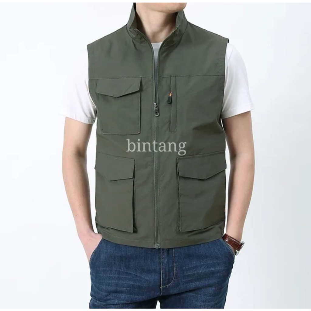 Jual VEST PRIA TACTICAL WINDPROOF WATERPROOF OUTDOOR | Shopee Indonesia