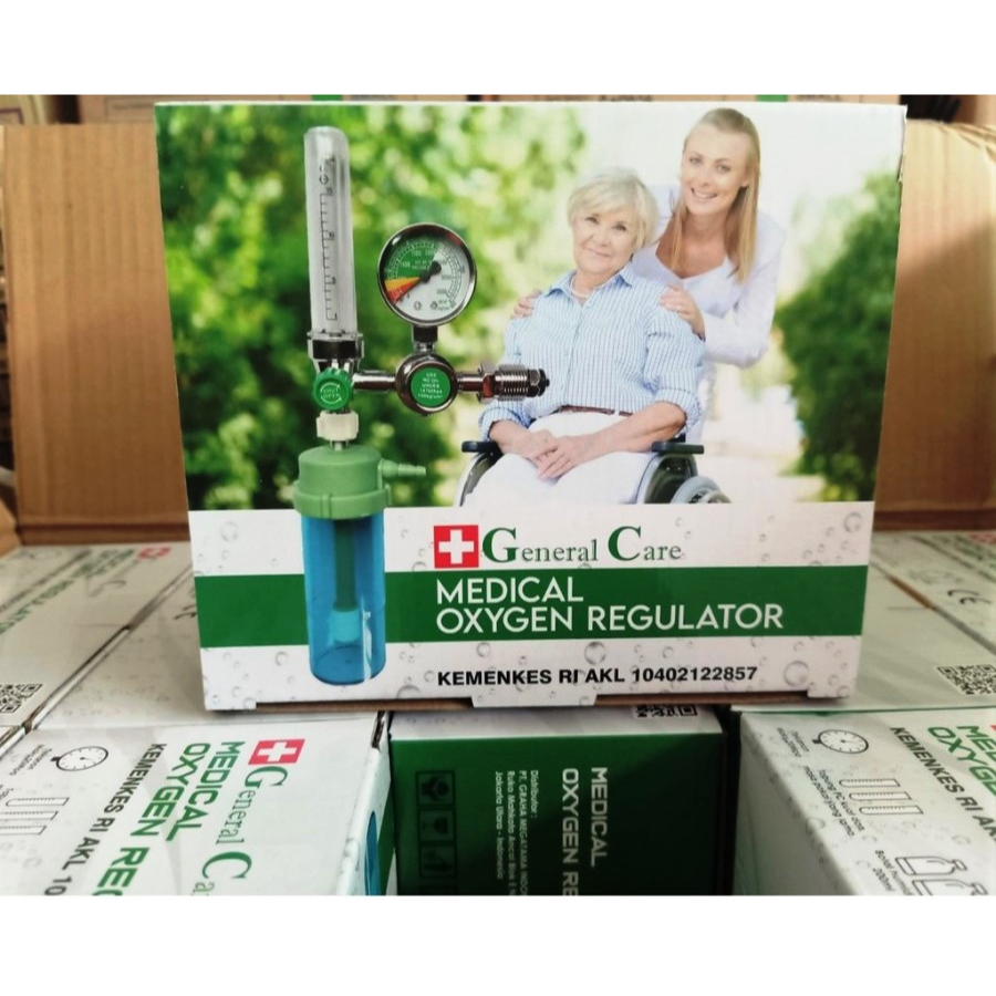 Jual Regulator Oksigen Medis Set / Medical Oxygen Regulator General ...