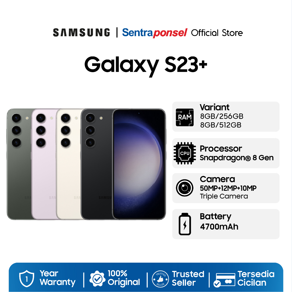Jual Handphone Samsung Galaxy S23 Plus 5G NFC | Shopee Indonesia