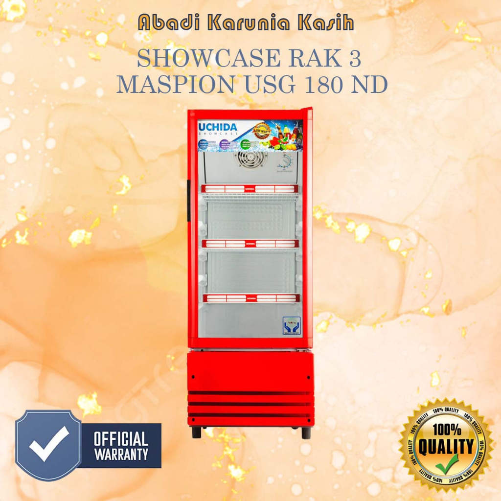 Jual SHOWCASE MASPION RAK 3 USG-180ND ORIGINAL GARANSI RESMI | Shopee ...