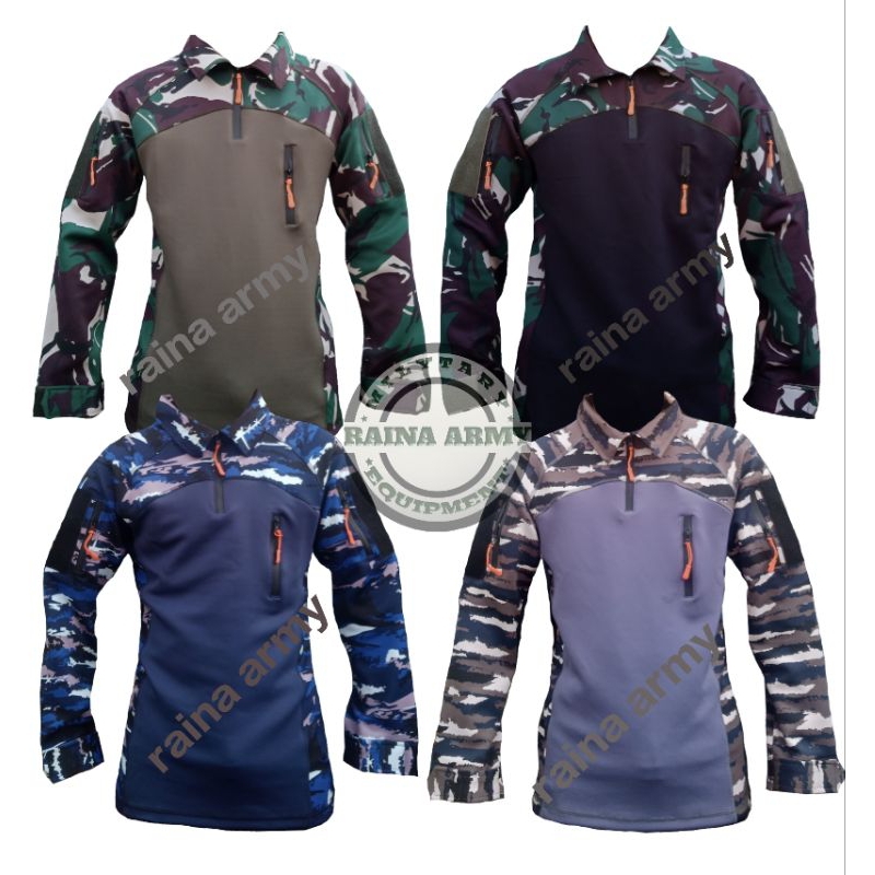 Jual kaos bdu scuba kaos tactical bdu t-shirt lengan panjang loreng ...