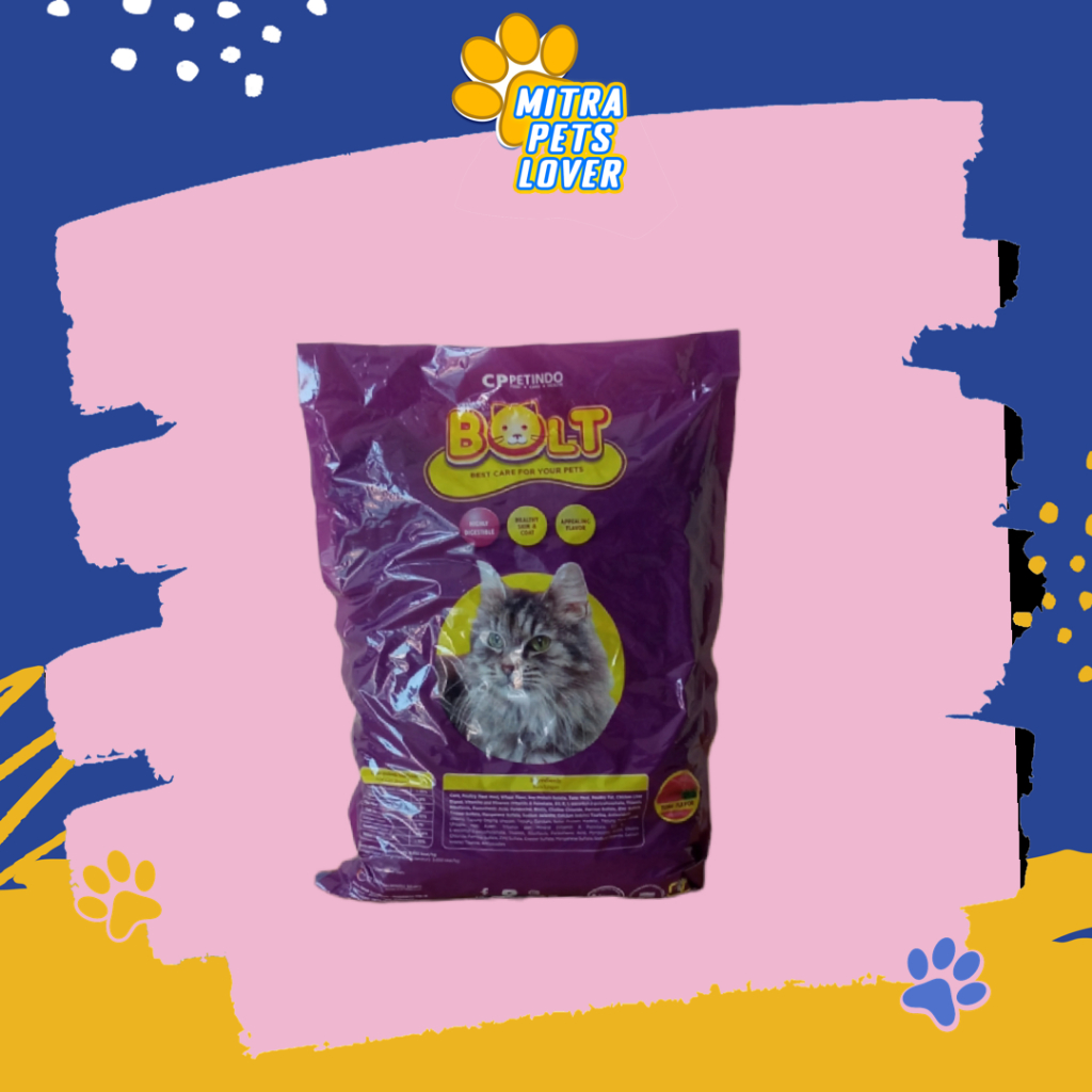 Jual MAKANAN KUCING - BOLT CAT 800GR DRY CAT FOOD RASA TUNA & SALMON ...