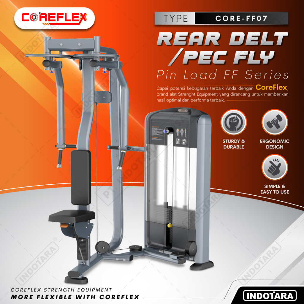 Jual Rear Delt/Pec Fly CORE-FF07 Alat Fitness Coreflex | Shopee Indonesia