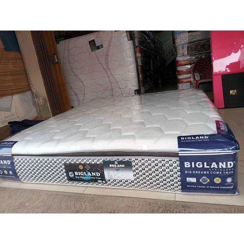 Jual Kasur Spring Bed Bigland Rebound Pillow Top Matras Springbed Queen ...
