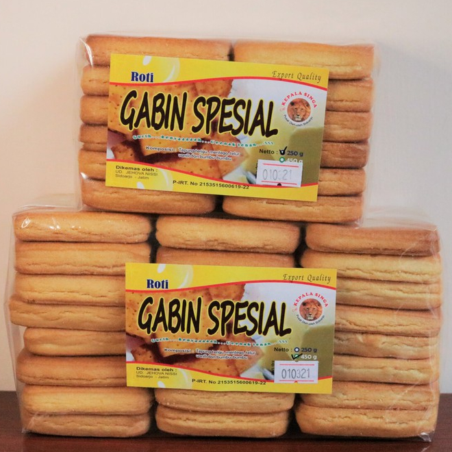Jual GABIN KEPALA SINGA 450 GR | BISKUIT ROTI GABIN CAMILAN OLEH OLEH ...