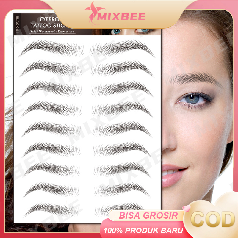 Jual Tato Alis Anti Air 4D Semi Permanen Tahan Lama Stiker | Shopee ...