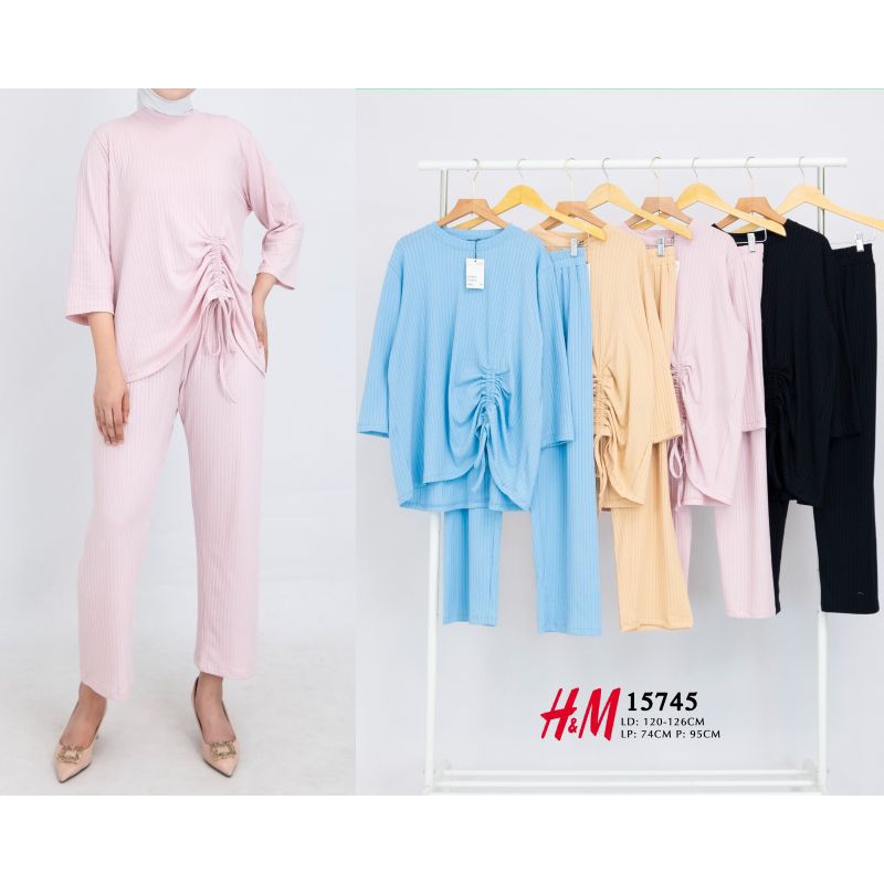 Jual One Set HnM Setelan Rajut Polos Premium Cantik | Shopee Indonesia