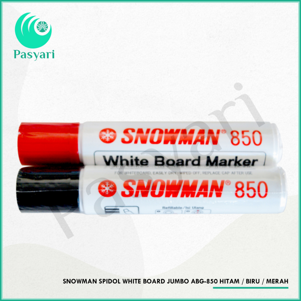 Jual SNOWMAN SPIDOL WHITE BOARD JUMBO ABG-850 HItam / Biru / Merah ...