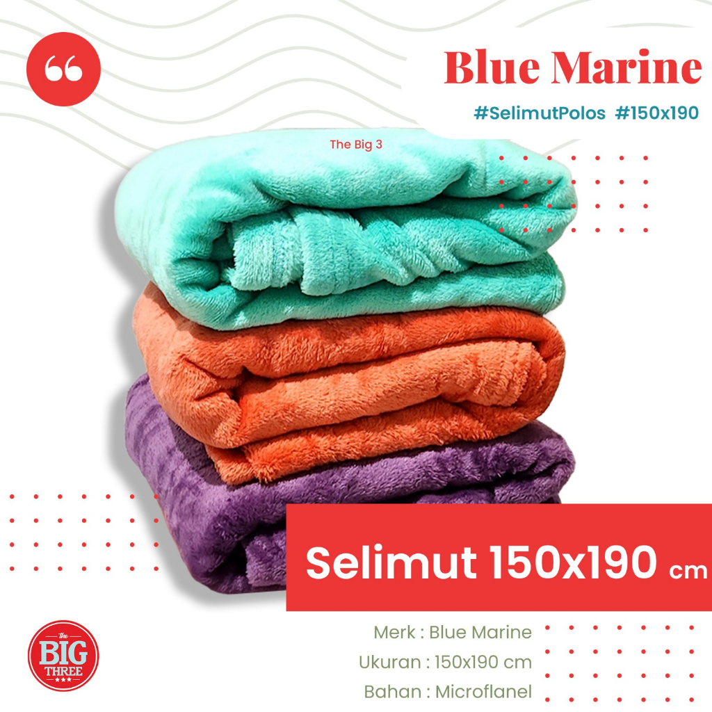 Jual Selimut BLUE MARINE 150x200 Polos Warna Salsa Dark Purple Dark ...