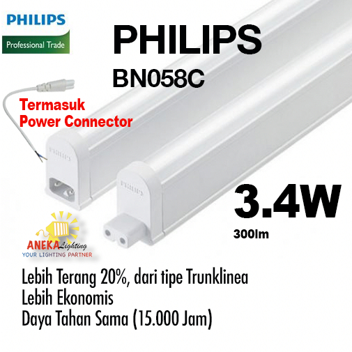 Jual Philips BN058C LED3 L300GM 3.4W T5 Batten LED 3.4W | Shopee Indonesia