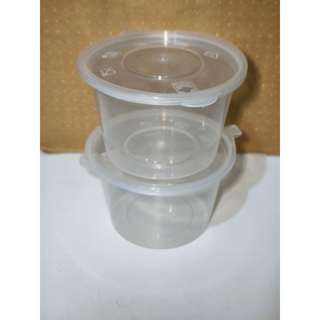 Jual Thinwall cup 150 ml + tutup / cup sauce saos gelas puding agar jelly bahan plastik tebal ...