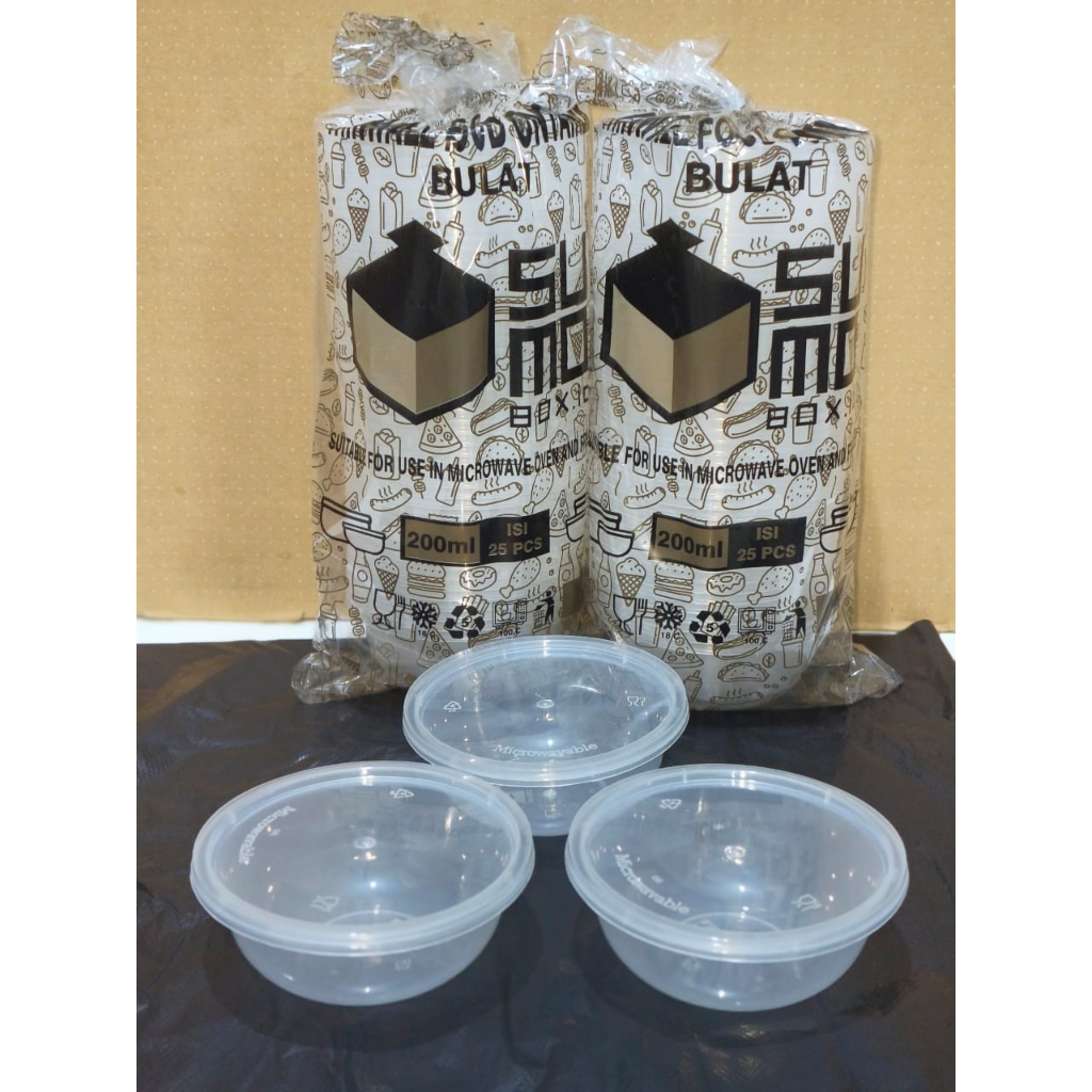 Jual Thinwall BULAT 200 ml + tutup cup puding pudding / mangkok plastik 200 mL | Shopee Indonesia