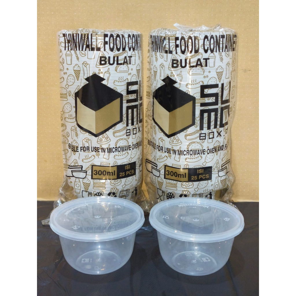 Jual Thinwall BULAT 300 ml + tutup cup puding pudding / mangkok plastik ...