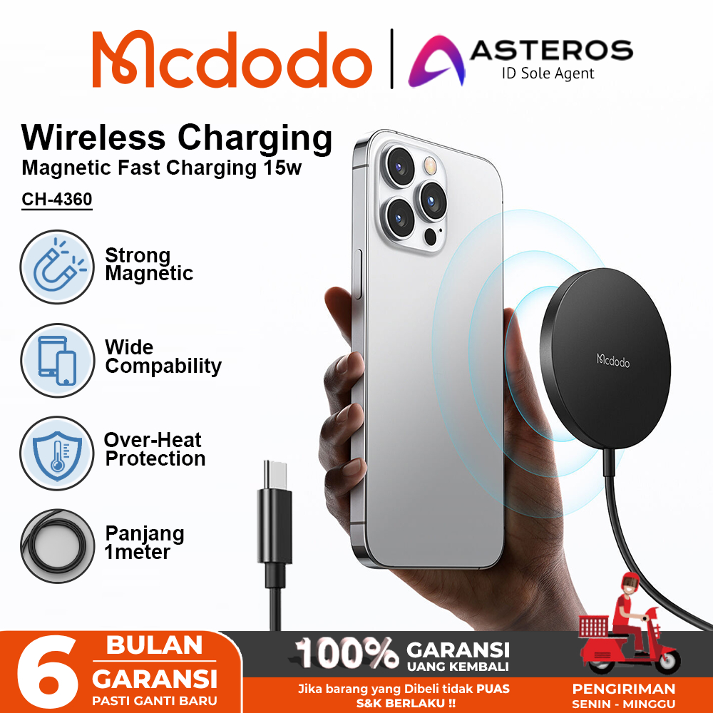 Jual MCDODO kabel Magsafe Wireless For iPhone 11 12 13 14 FAST Charging ...