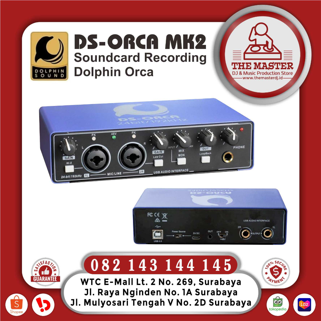 Jual [Ready Stock] Dolphin Sound DS ORCA MK2 USB Audio Interface ...