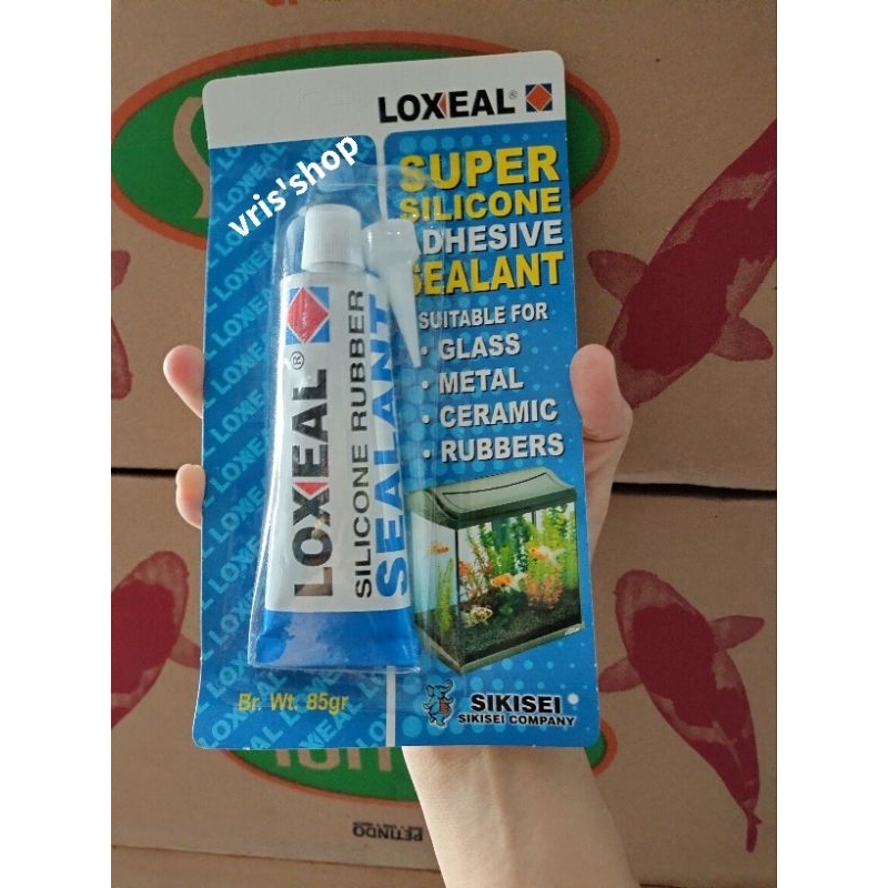 Jual lem kaca / lem silicone rubber loxeal 85 gram | Shopee Indonesia