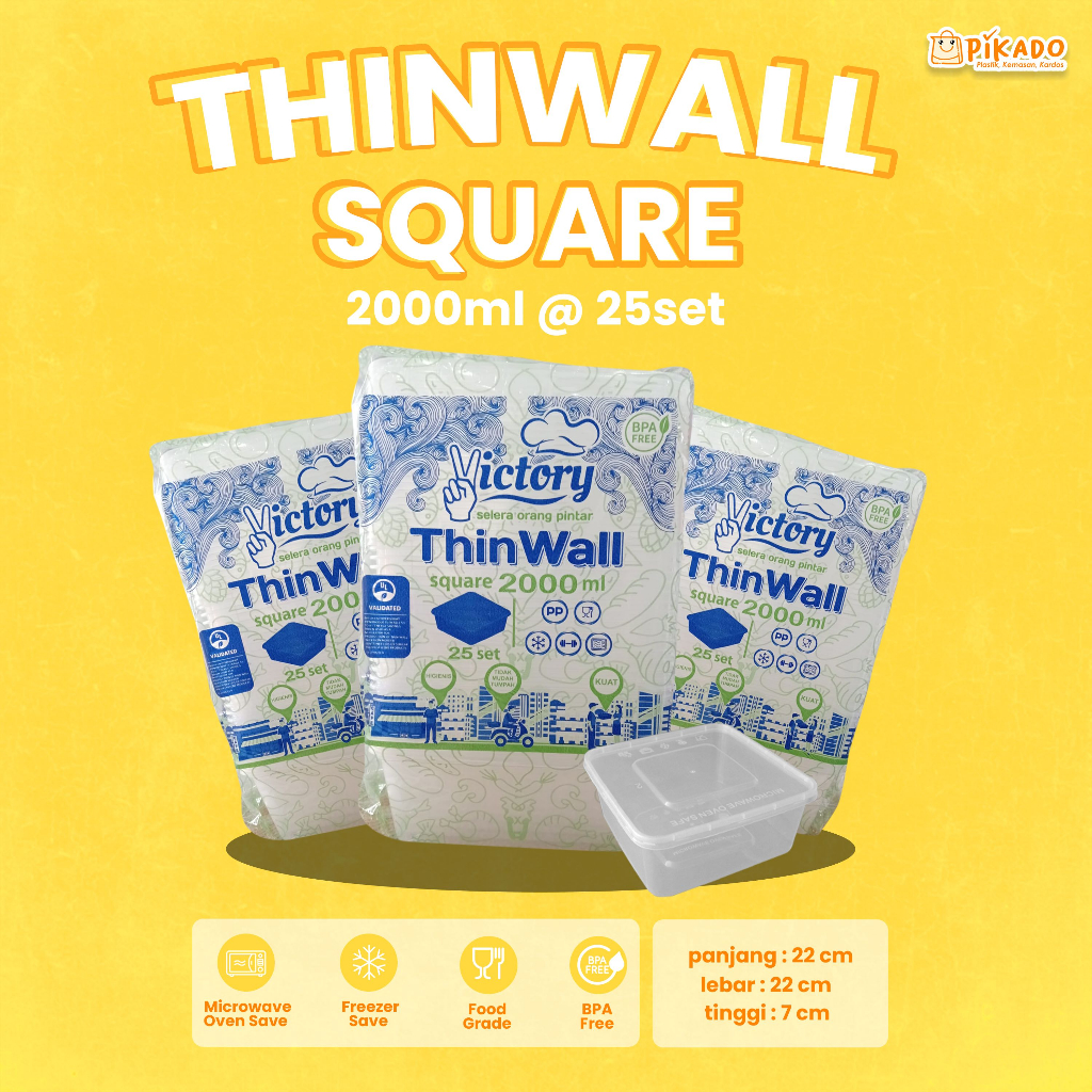 Jual thinwall 2000ml/thinwall 3000ml/thinwall square/thinwall kotak ... Jual thinwall 2000ml/thinwall 3000ml/thinwall square/thinwall kotak ...