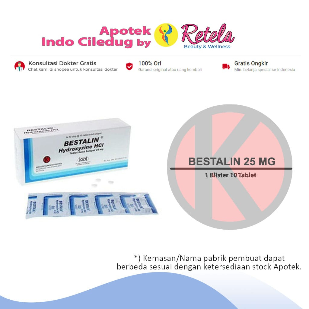 Jual BESTALIN 25MG 1 STRIP ISI 10 TABLET | Shopee Indonesia