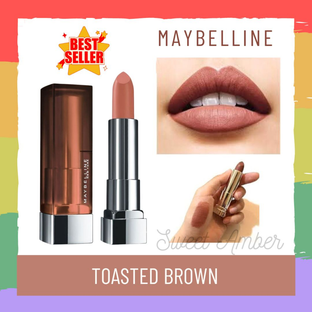 Jual Maybelline Powder Mattes Lipstik Warna Toasted Brown Paling Best ...