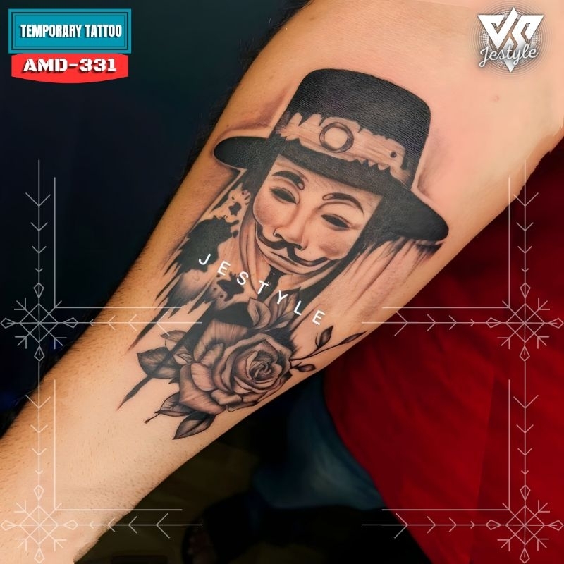 Jual [AMD-331] Tato Temporer Temporary Tattoo Sementara Tahan Air ...