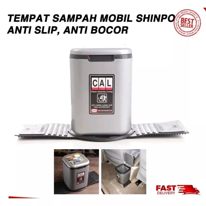 Jual Tempat Sampah Mobil Kotak Sampah Mobil Car Dustbin Shinpo Tong Sampah Anti Tumpah SHINPO ...