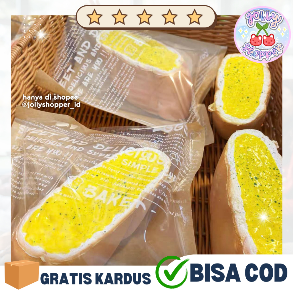 Jual [READY STOCK] Garlic Bread Squishy / Roti Bawang Putih Squishy ...